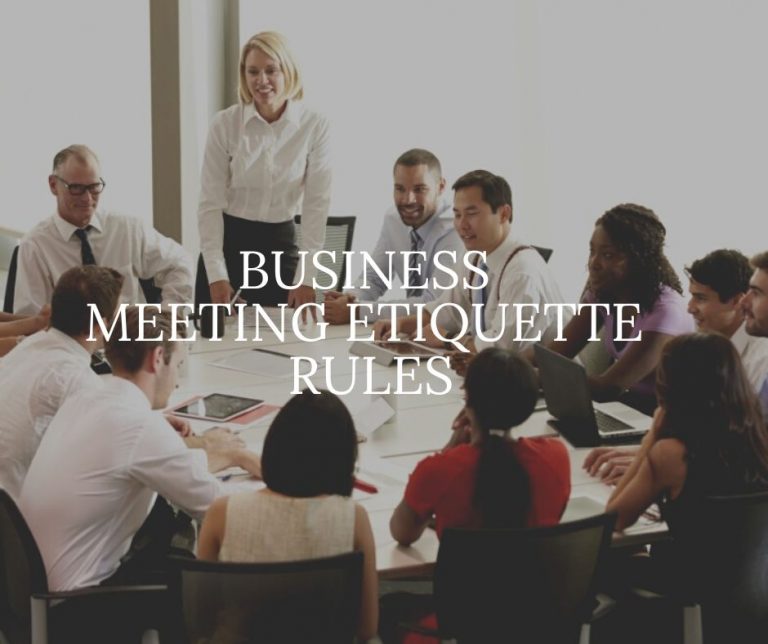 Business Meeting Etiquette Rules - All For Newbies
